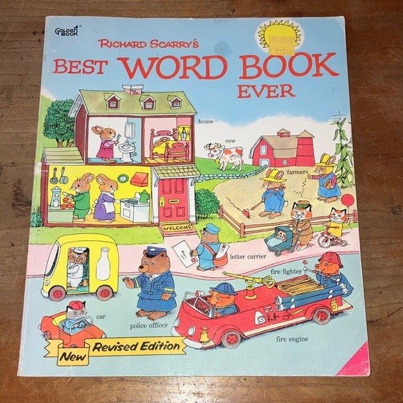Golden Books | Toys | Richard Scarrys Best Word Book Ever 963 Vintage ...